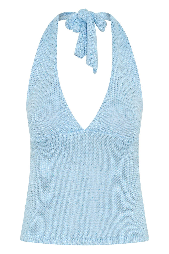 Marlie Knit Top Arctic Sparkle – TJ SWIM