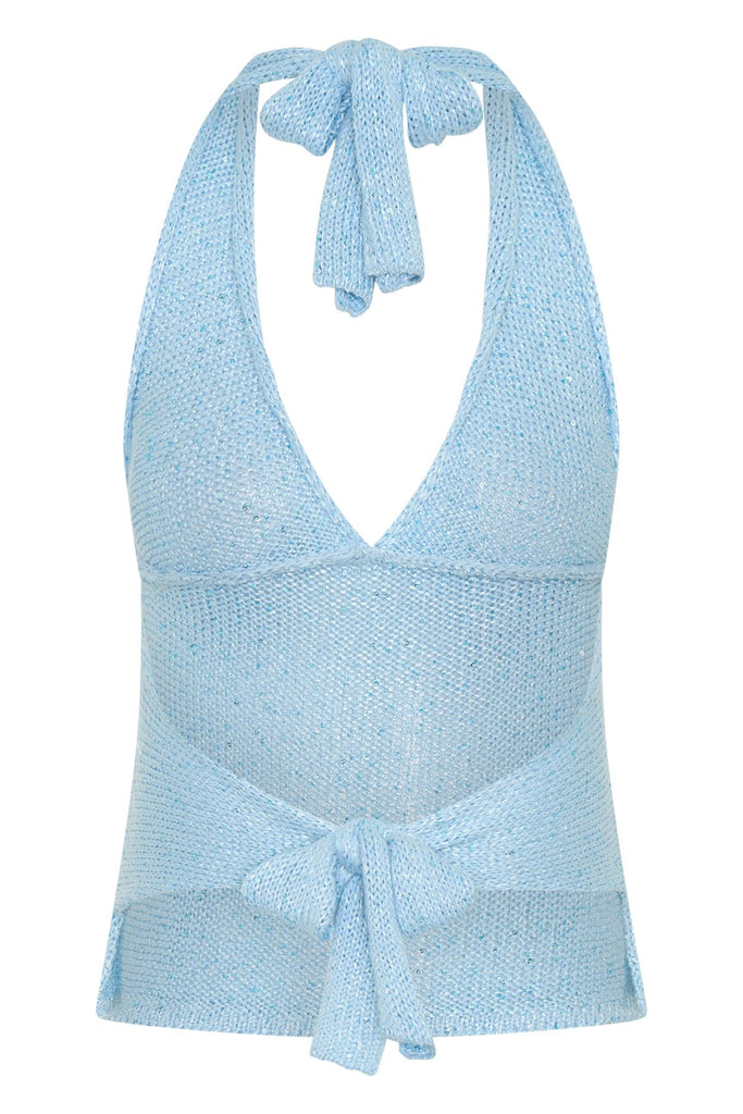 Marlie Knit Top Arctic Sparkle – TJ SWIM
